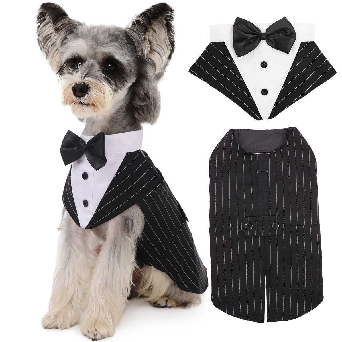 Dog Tuxedo Dog Suit and Bandana Set, Dogs Tuxedo – KUOSER