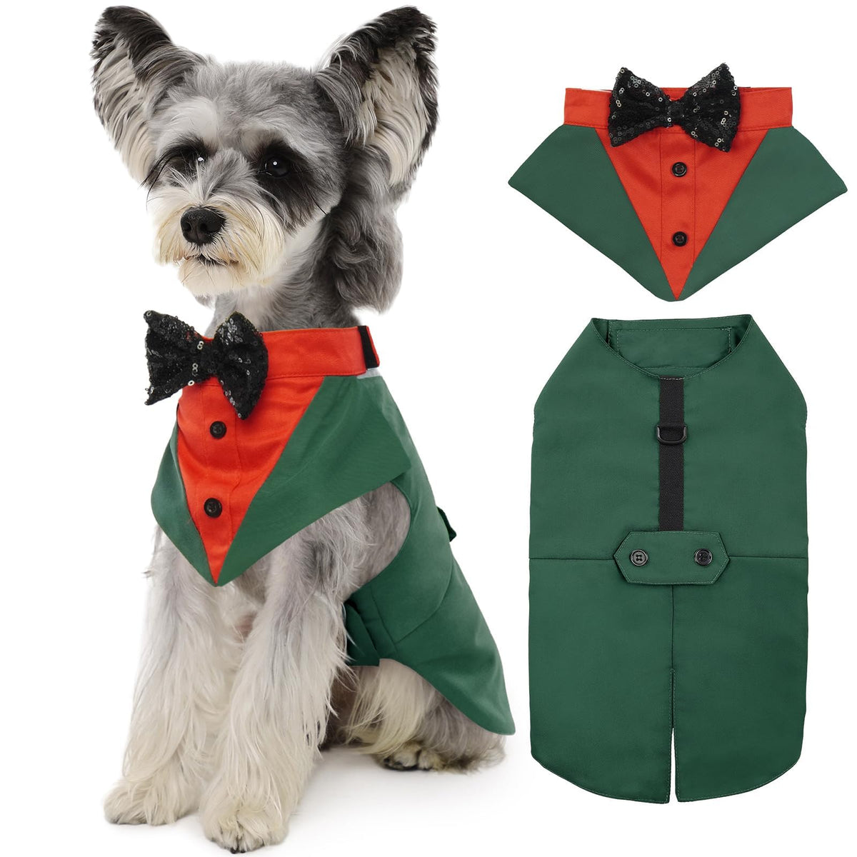 Dog Tuxedo Dog Suit and Bandana Set Dogs Tuxedo Wedding Party Suit – KUOSER
