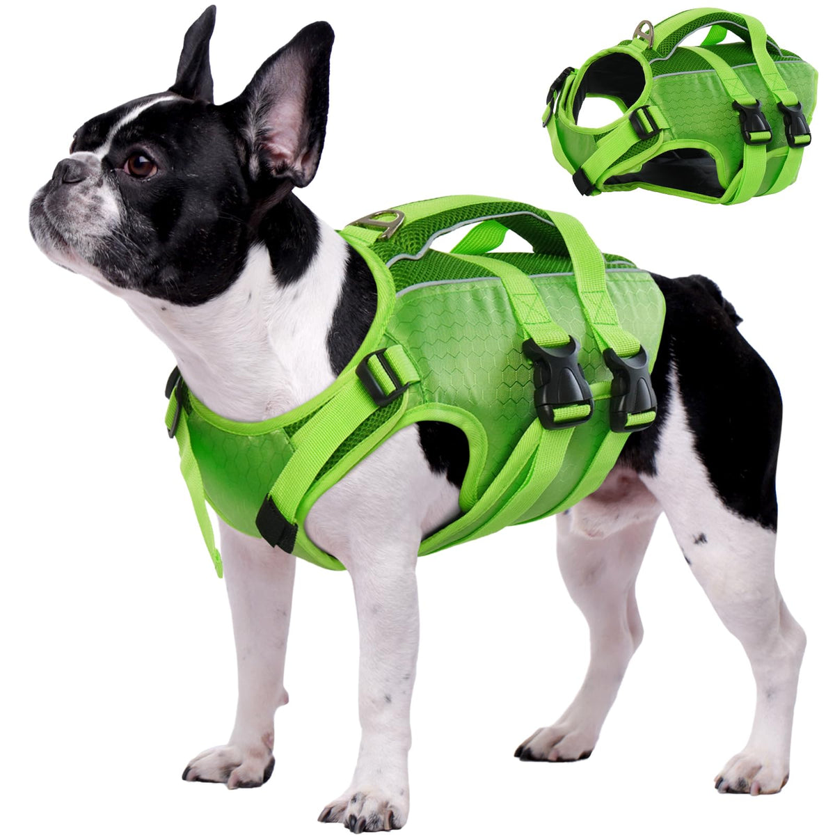 Kuoser Dog Life Jacket High Flotation, Reflective Dog Life Vest for Sw ...